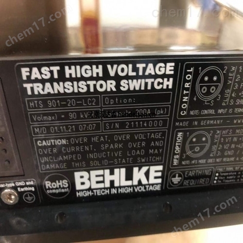 BEHLKE适用于科研实验的高压开关 HTS 61-40_开关-北京汉达森机械技术有限公司
